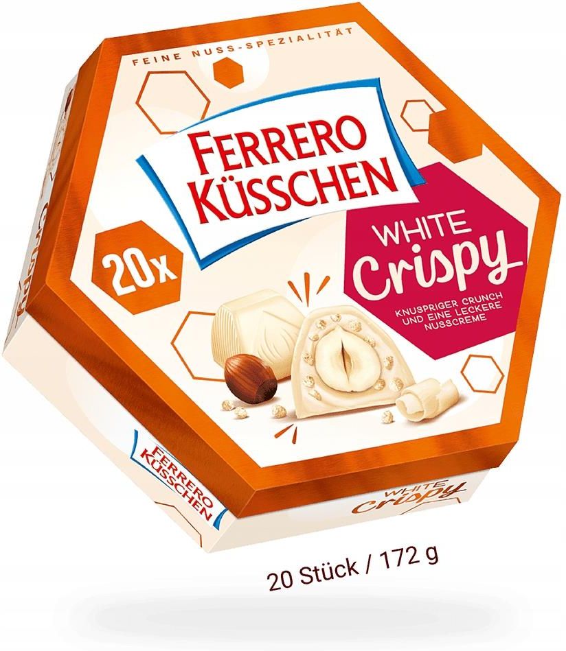 Ferrero Kusschen White Crispy 172G - Ceny i opinie - Ceneo.pl
