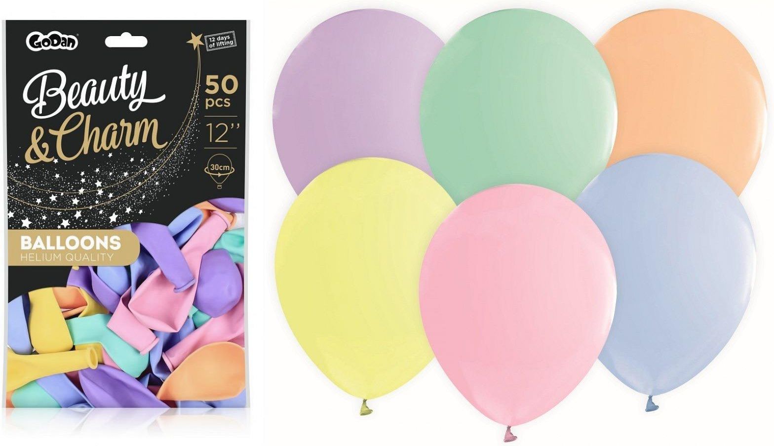 Godan Balony B&C Makaronowe Mix Pastel 50szt 12 (GDCBKMX526136) - Ceny ...