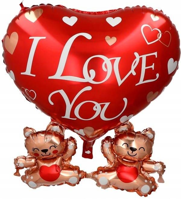 Balon Serce I Love Z Misiami - Ceny i opinie - Ceneo.pl