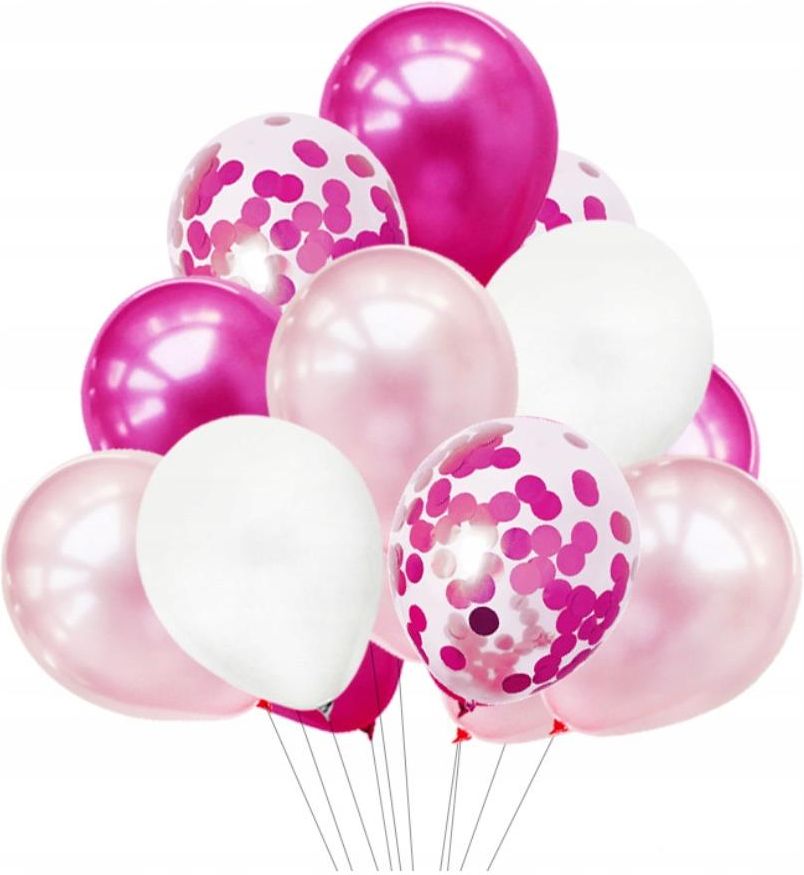 Balony Komplet Z Konfetti Różowy Balon 40szt. 1C - Ceny i opinie - Ceneo.pl