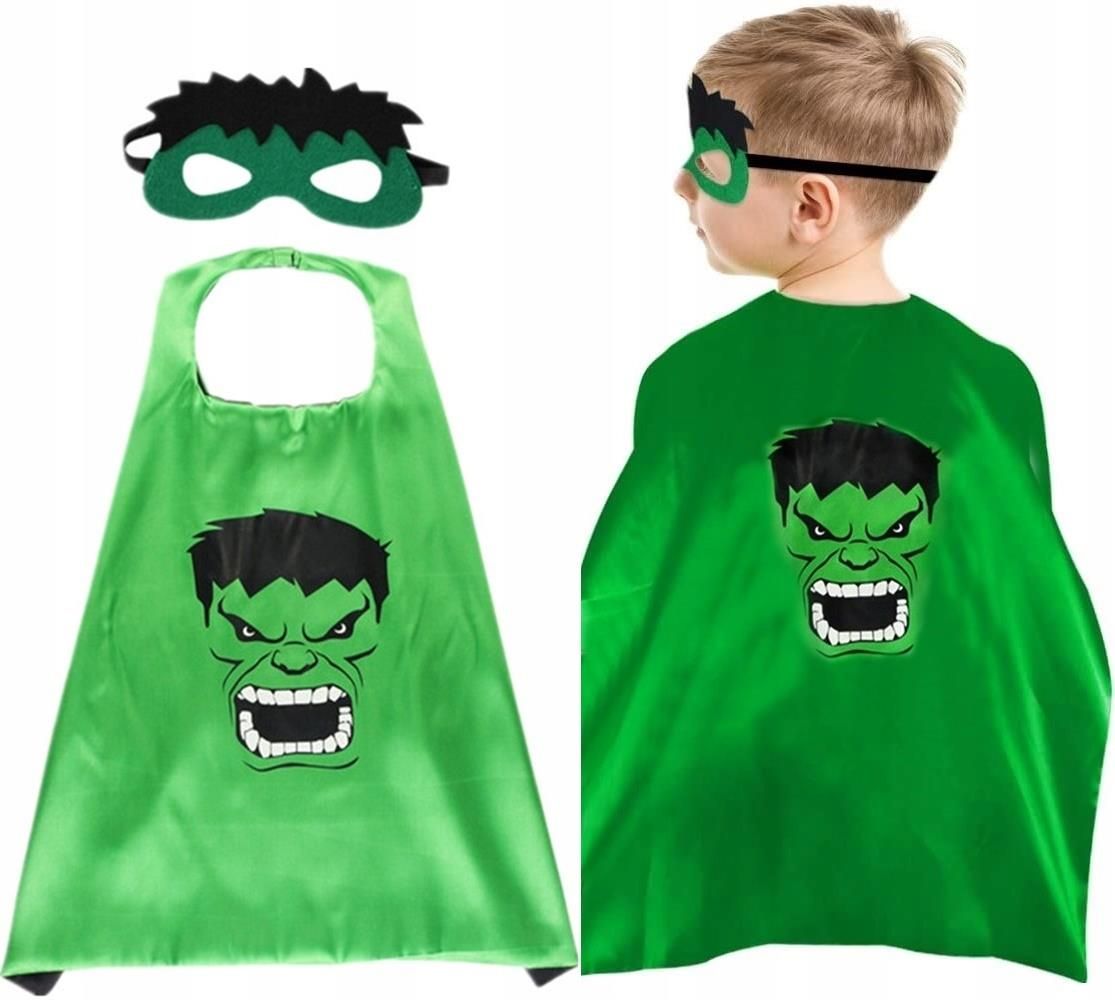 Strój Hulk Maska Peleryna Superbohater Bal (1480805702) - Ceny i opinie ...