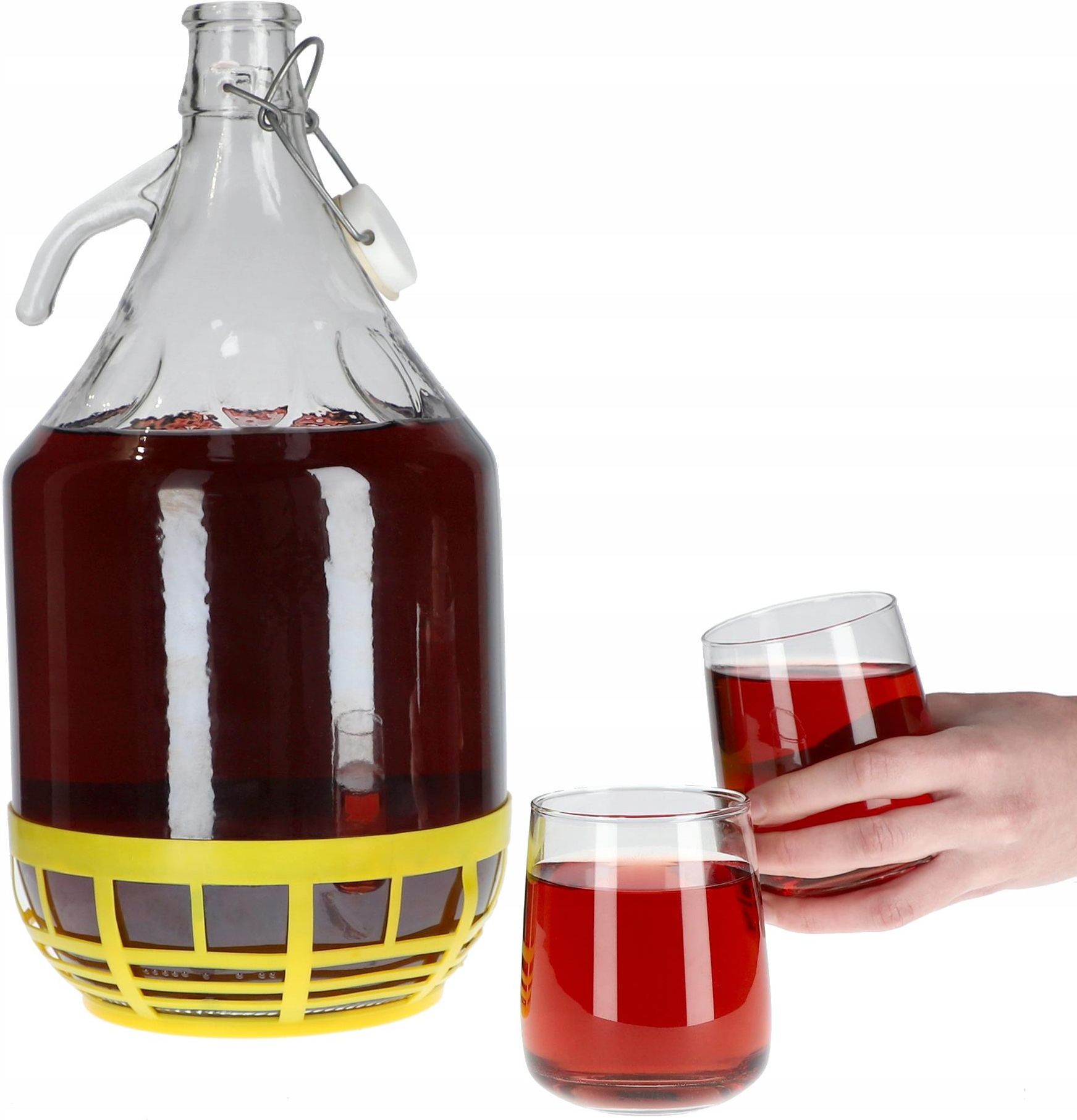 Kadax Gąsior 5L Balon Dama Butelka Na Wino W Koszu 6szt. - Ceny i ...