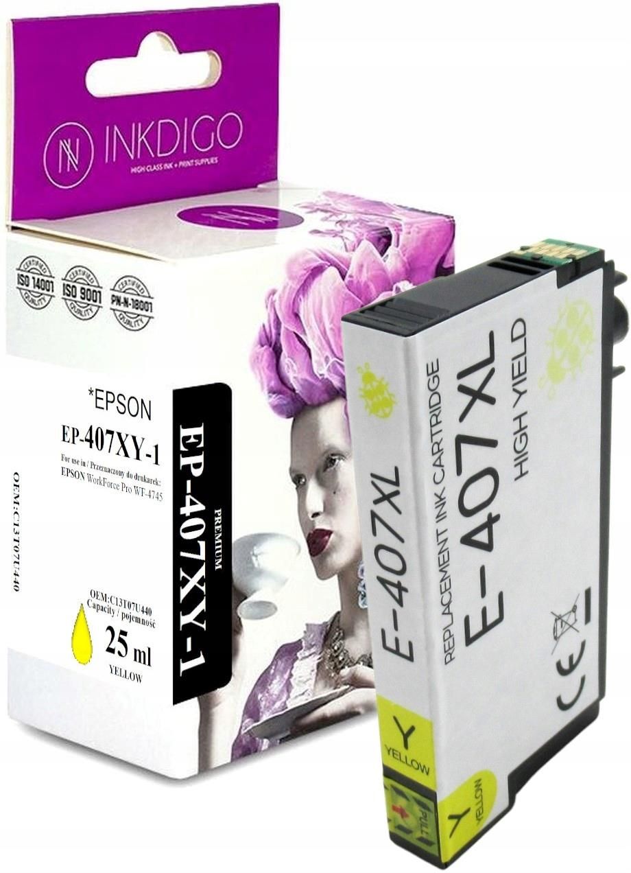 Tusz INKDIGO TUSZ DO EPSON 407 XL WORKFORCE PRO WF-4745 DTWF do ...