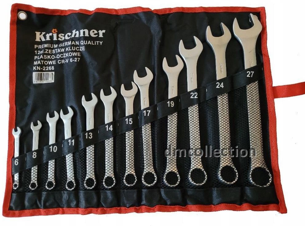 Krischner Klucze Płasko Oczkowe Zestaw 12szt. 6-27mm KN2268 - Opinie i ...