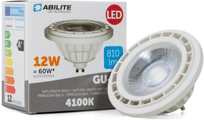Abilite Żarówka Led Reflektorowa B.Naturalna Gu10 12W/230V 810Lm Ar111 ...