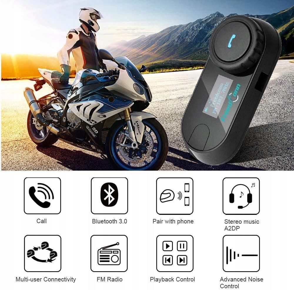 Akcesoria motocyklowe Freedconn Tcom-Sc Intercom Bluetooth - Opinie i ...