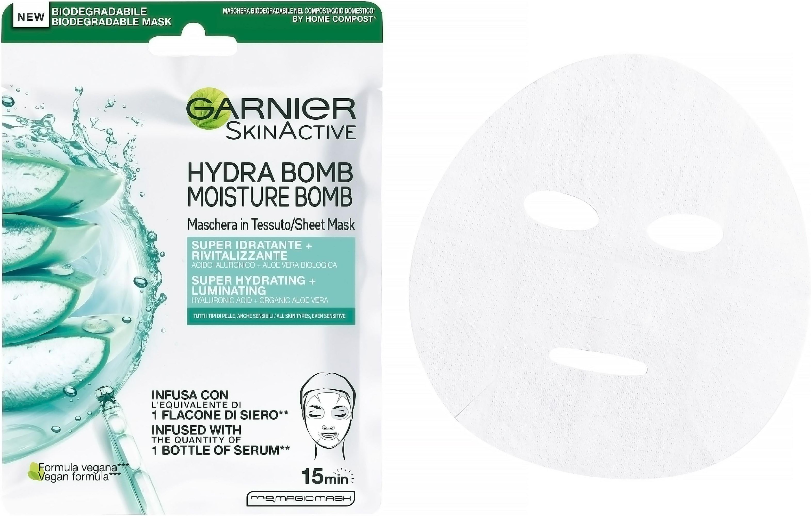Maseczka Garnier SkinActive Maska na tkaninie z kwasem hialuronowym i ...