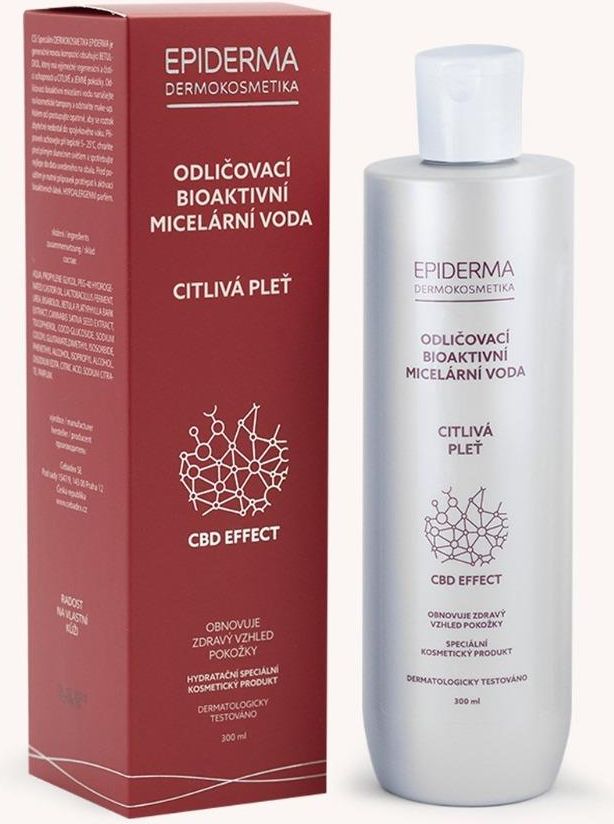Epiderma S.R.O. Bioaktywna Cbd Woda Micelarna Do Usuwania Makijażu ...