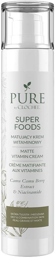 Krem do twarzy Pure By Clochee Super Foods Matujący Krem Z Witaminami ...