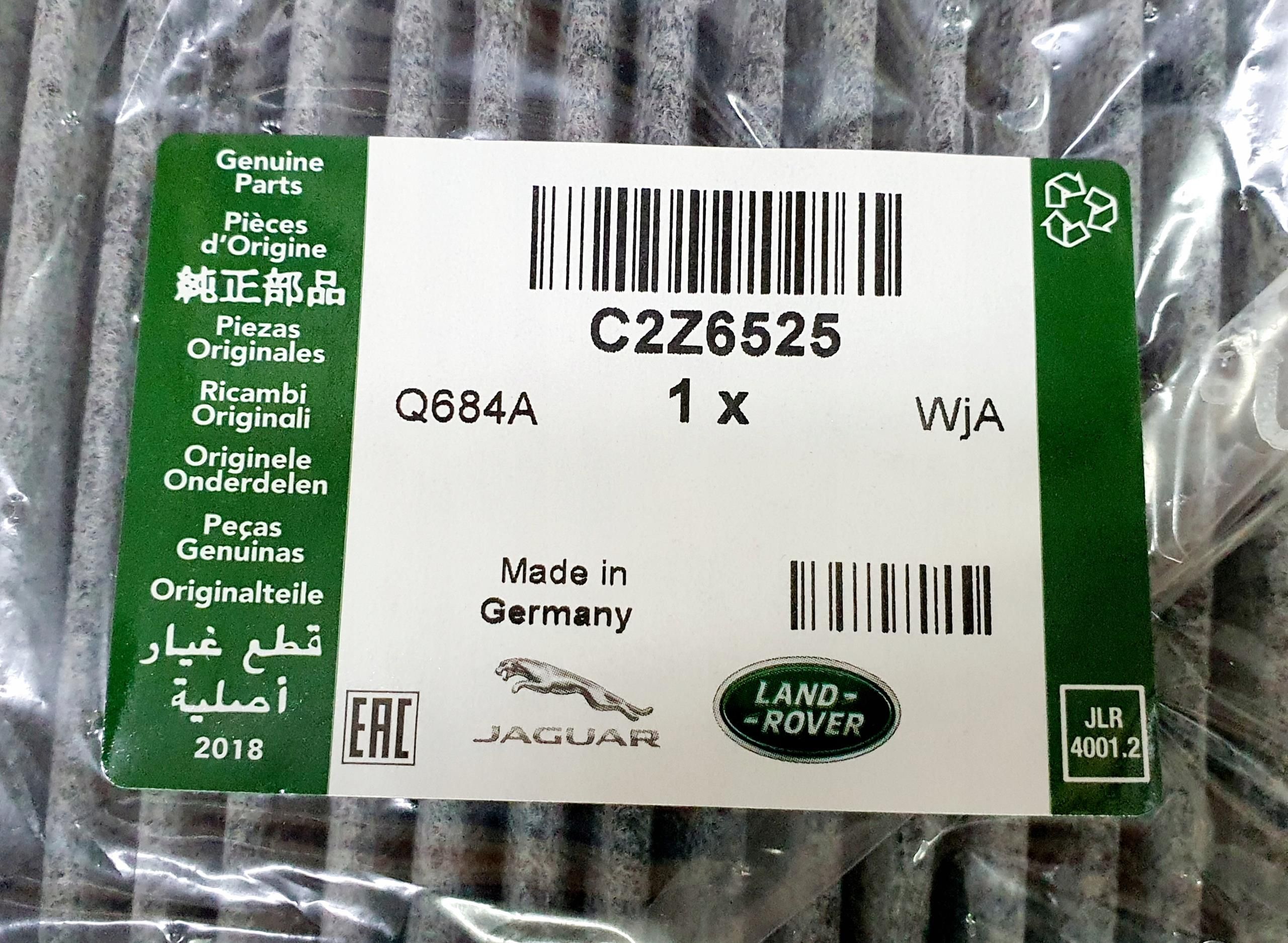 Filtr kabinowy Jaguar Oe Filtry Kabinowy Pyłkowy Jaguar Xf Xj Xfr Oe ...