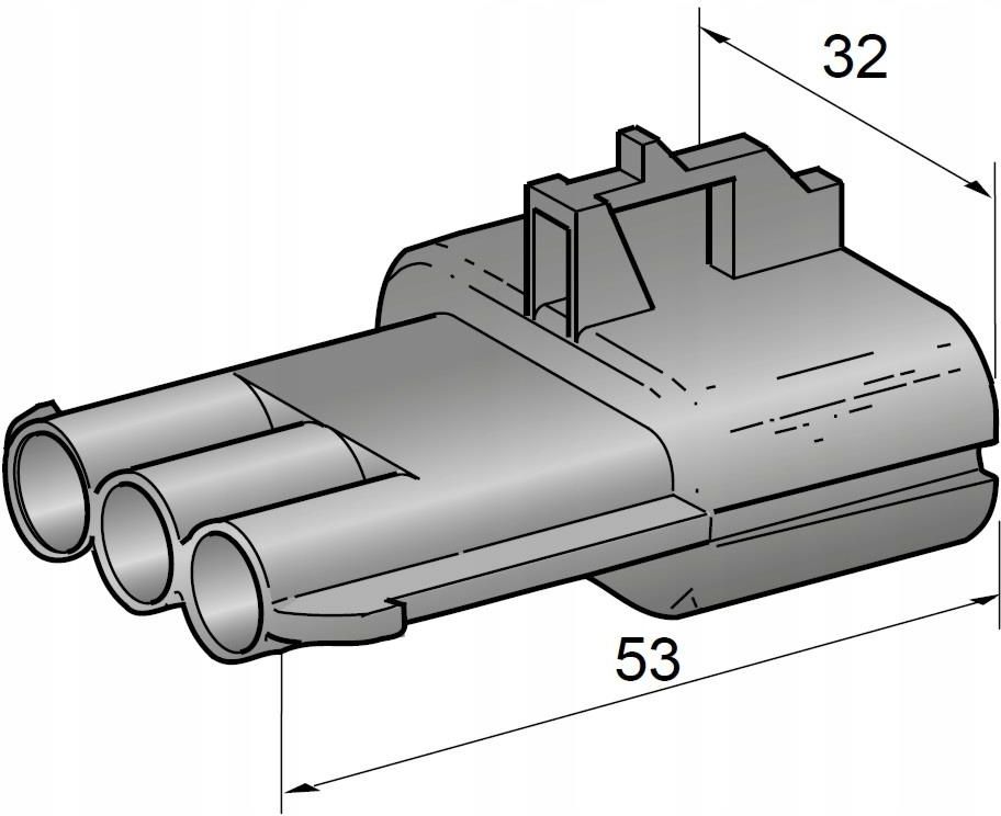E-Connectors Gniazdo Superseal 2,8 3-Pinowe 15300003/4423560/Zest ...