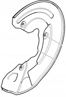 Zestaw naprawczy układu hamulcowego Volvo Oe Osłona Tarczy Hamulcowej ...