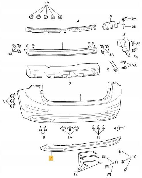 Zderzak do kupienia Skoda Oe Dyfuzor Dokładka Zderzaka Tył Skoda Scala ...