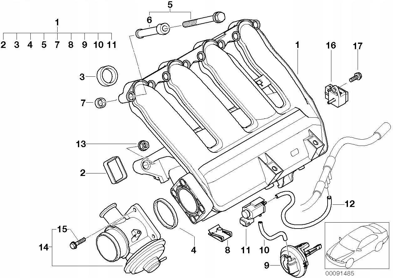 Kolektor ssący Aditech Bmw Zaślepki Kolektora Ssącego 22Mm X 4 Elring ...
