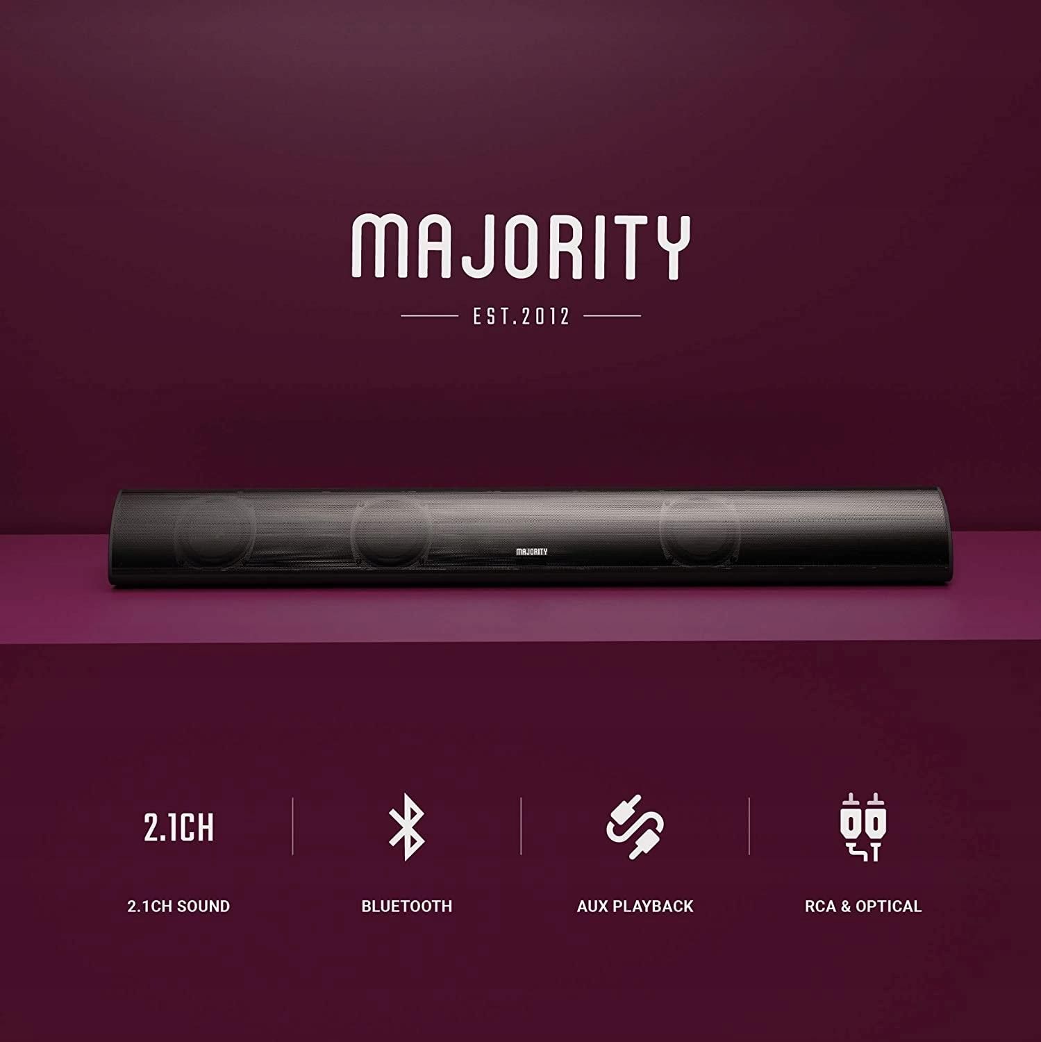 Soundbar Majority Soundbar Snowdon II 120W Bluetooth Aux - Opinie i ...