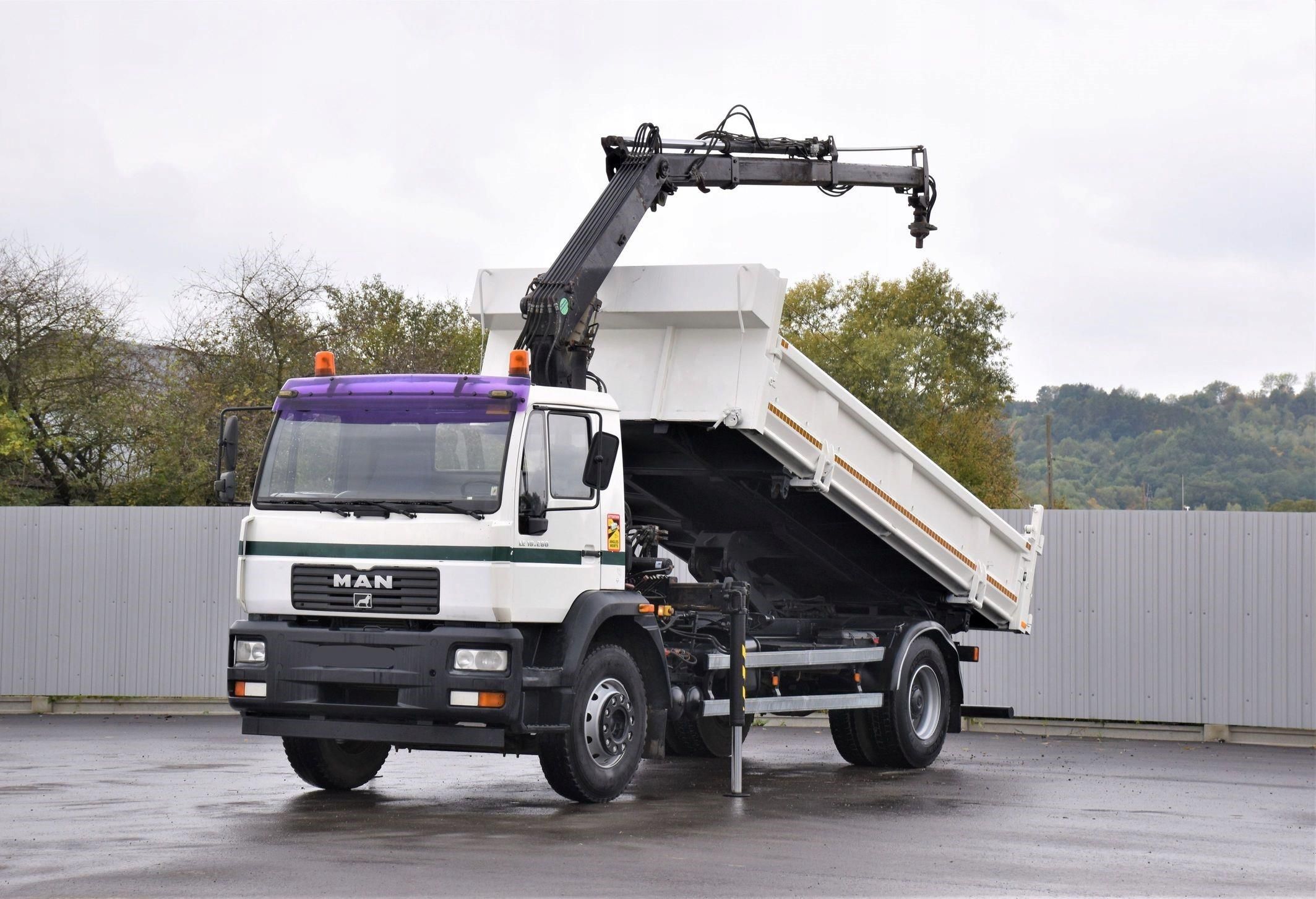 MAN LE 18.280 * Wywrotka 5,20m * HIAB 090AW - Opinie i ceny na Ceneo.pl