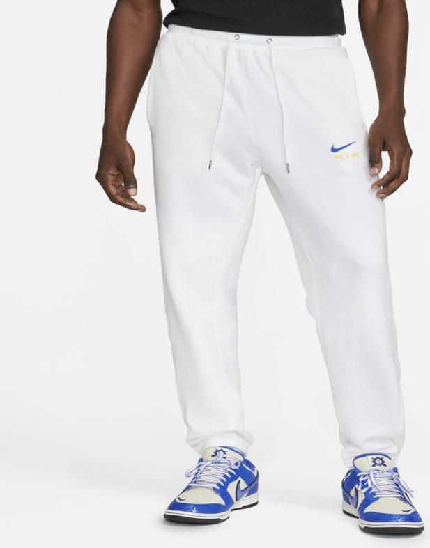 Nike Męskie spodnie z dzianiny dresowej Nike Sportswear Air - Biel ...