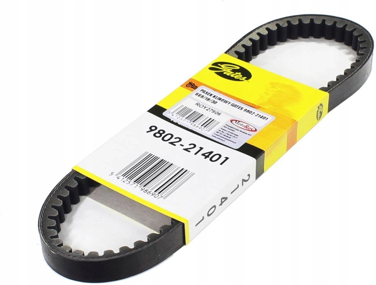 Części motocyklowe Motogeneric Pasek Klinowy Gates 9802-21401 669/18/30 ...