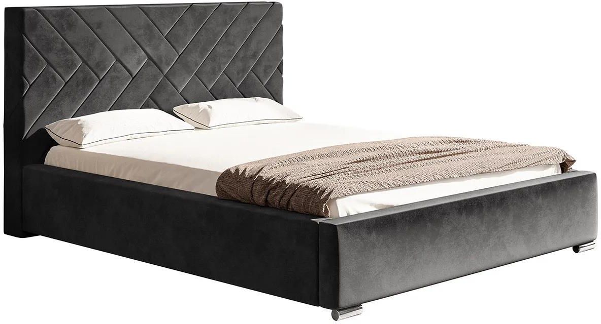 Elior Łóżko Tapicerowane 120X200 Dorino + Materac Piankowy Contrix ...