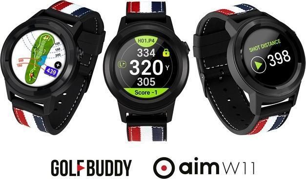 GOLFBUDDY Zegarek Golfowy GPS Aim W11 Z Kolorowym Wyświetlaczem ...