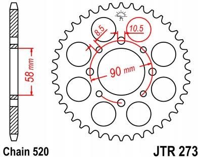Części motocyklowe Did Zestaw Napędowy Honda Xl Varadero 125 01-13 Jt ...