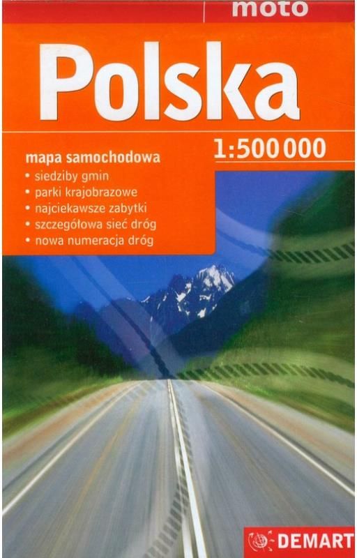 Mapa Sam. Polska 1:500 000 Demart - Ceny i opinie - Ceneo.pl