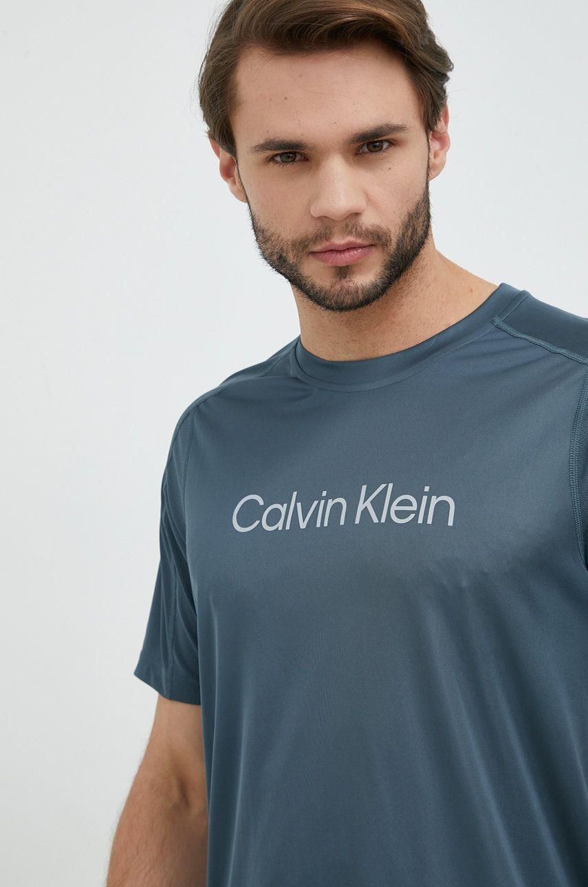Calvin Klein Performance t-shirt treningowy kolor szary - Ceny i opinie ...
