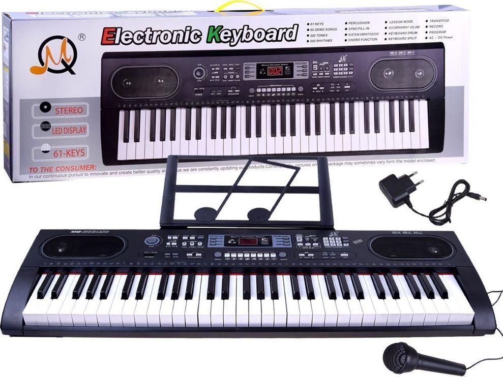 Jokomisiada Organy Keyboard Mikrofon Mq883 61 Klawiszy In0117 - Ceny i ...