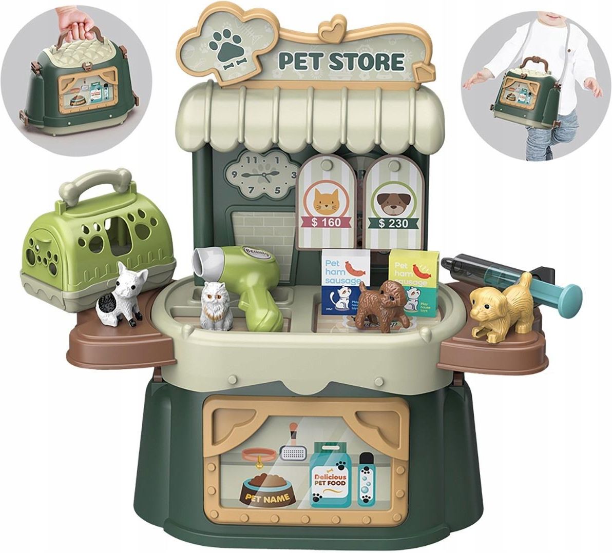 Zabawka Vanyeh Psi Salon Transporter 3W1 Dla Dzieci Aksesoria - Ceny i ...