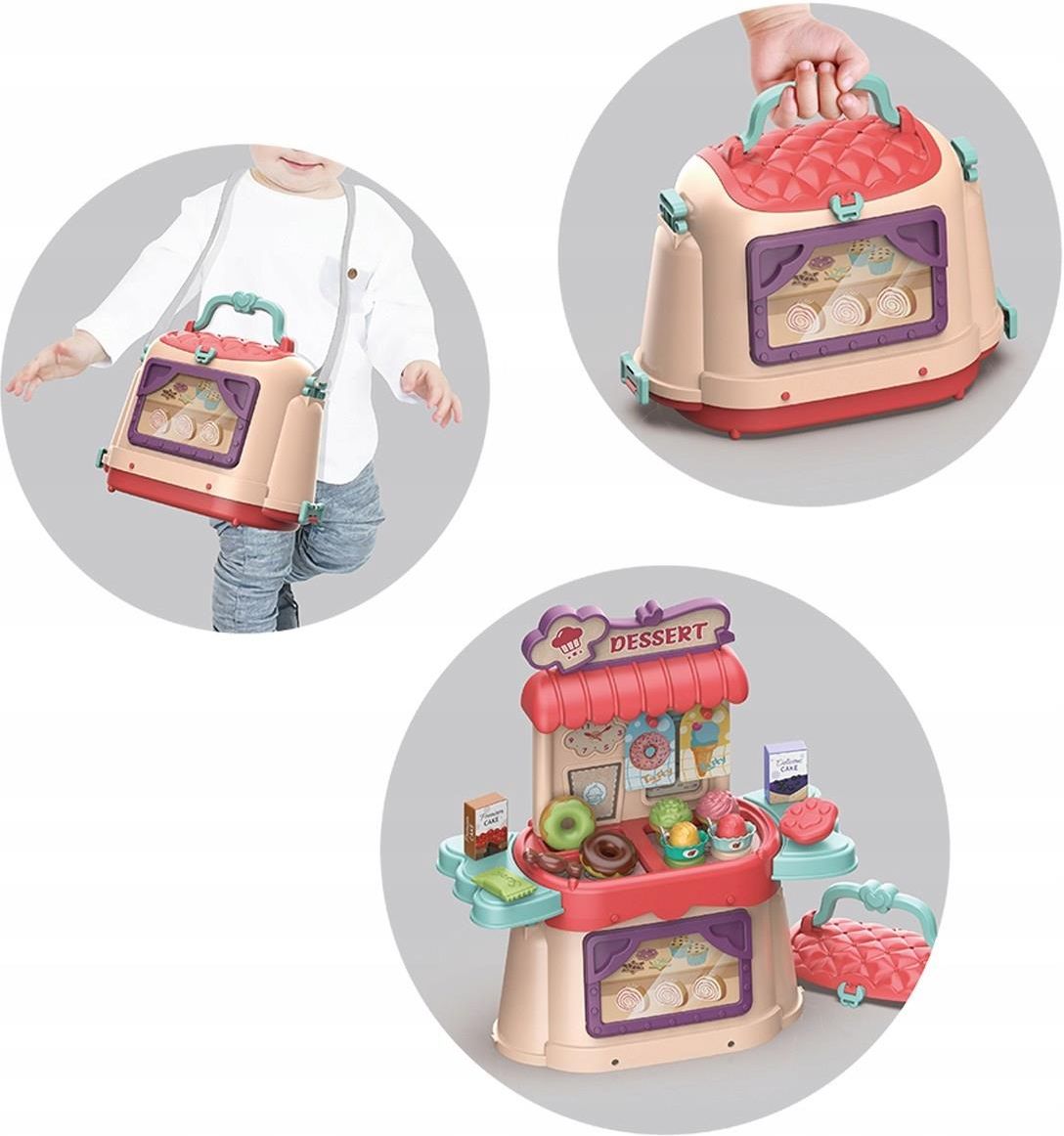 Zabawka Vanyeh Składana Cukiernia Kuchnia 3W1 Dla Dzieci Dodatki - Ceny ...