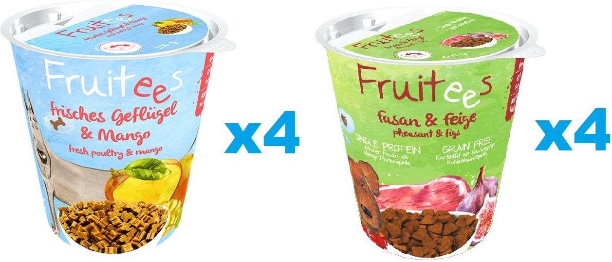 Karma Bosch Fruitees Drób I Mango + Bażant I Figi 8x200g - Ceny i ...