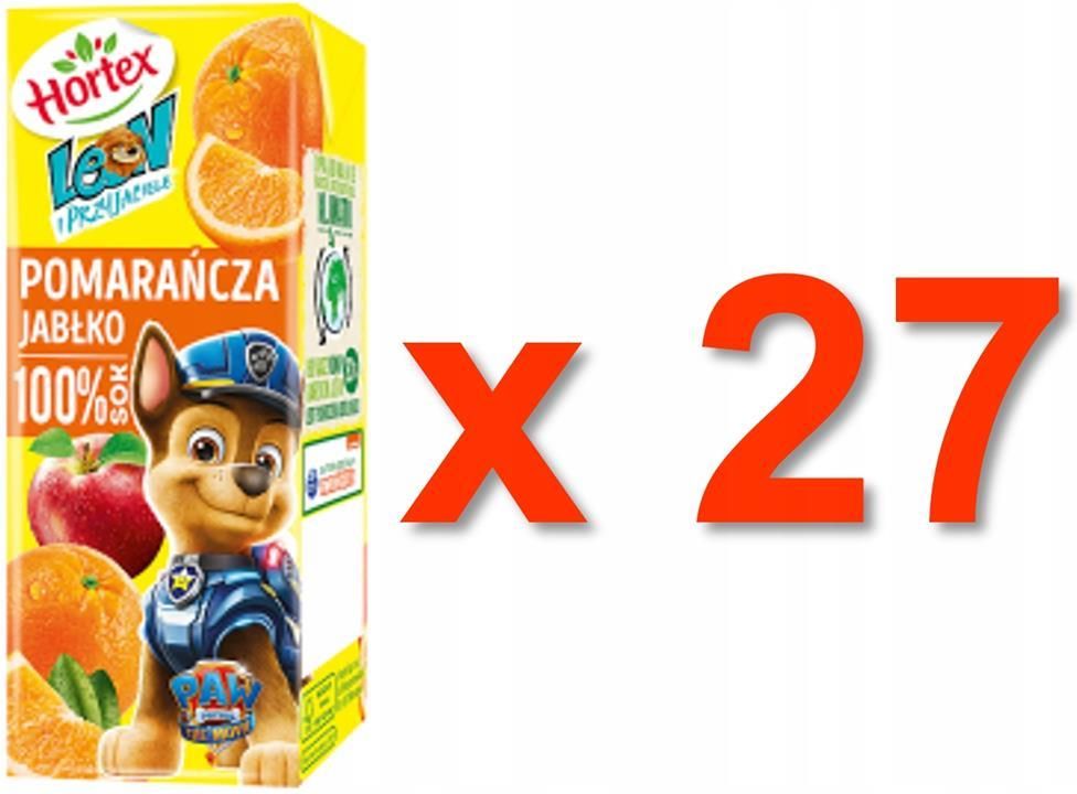Hortex Leon I Przyjaciele Pomarańcza Jabłko Sok 100% 200ml - Ceny i opinie - Ceneo.pl