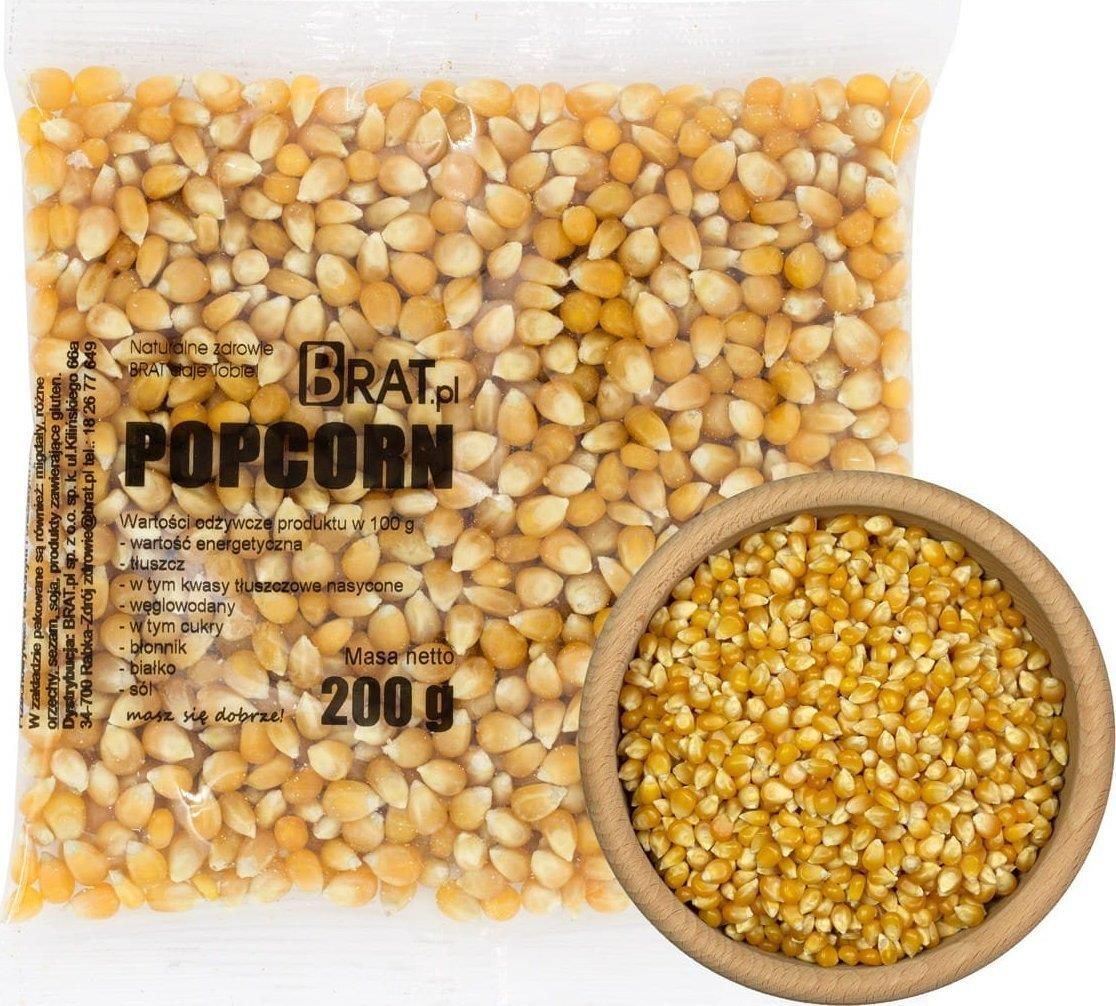 Brat Popcorn Kukurydza Do Prażenia Ziarno Bez Soli 200g - Ceny i opinie ...