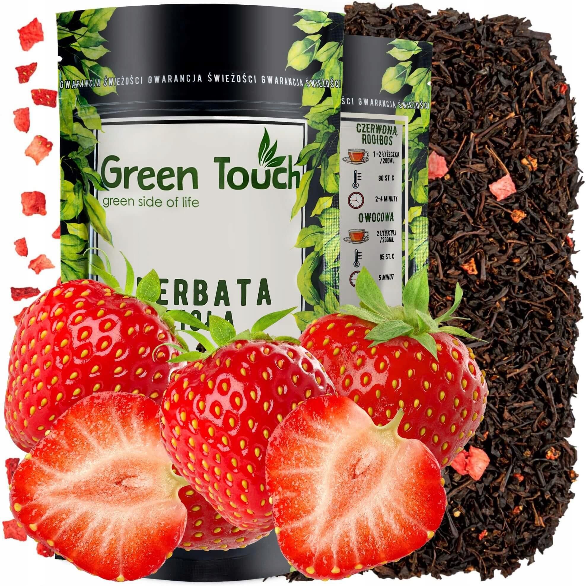Herbata green Touch Czarna Truskawkowe Love 50g - Ceny i opinie - Ceneo.pl