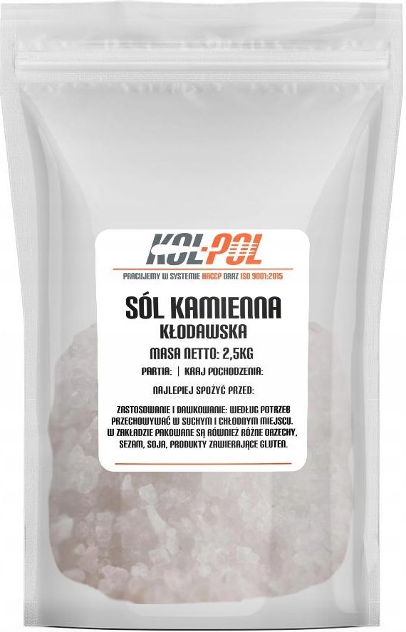 Kol Pol Sól Kłodawska Kamienna Spożywcza 2,5kg - Ceny i opinie - Ceneo.pl