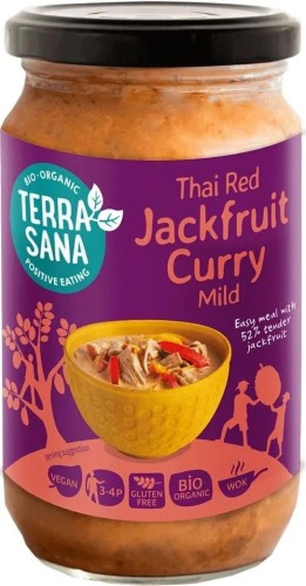 Terrasana Sos Tajski Czerwone Curry Z Jackfruit Bezglutenowy Bio 350g ...