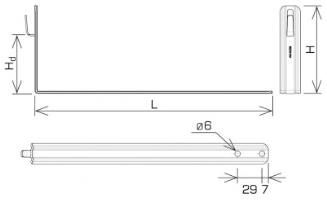 An-Kom Uchwyt Dachówkowy Uniwersalny Prosty Z-Zag. L 42cm,H 12,4cm /Cu ...