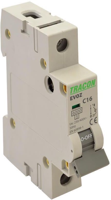 Bezpiecznik Tracon Electric Wyłącznik Nadprądowy 13A 1P C EVOZ1C13 ...