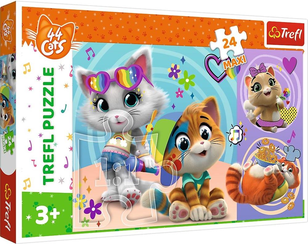 Trefl Puzzle maxi 24el. Wesołe kotki 14350 - Ceny i opinie - Ceneo.pl