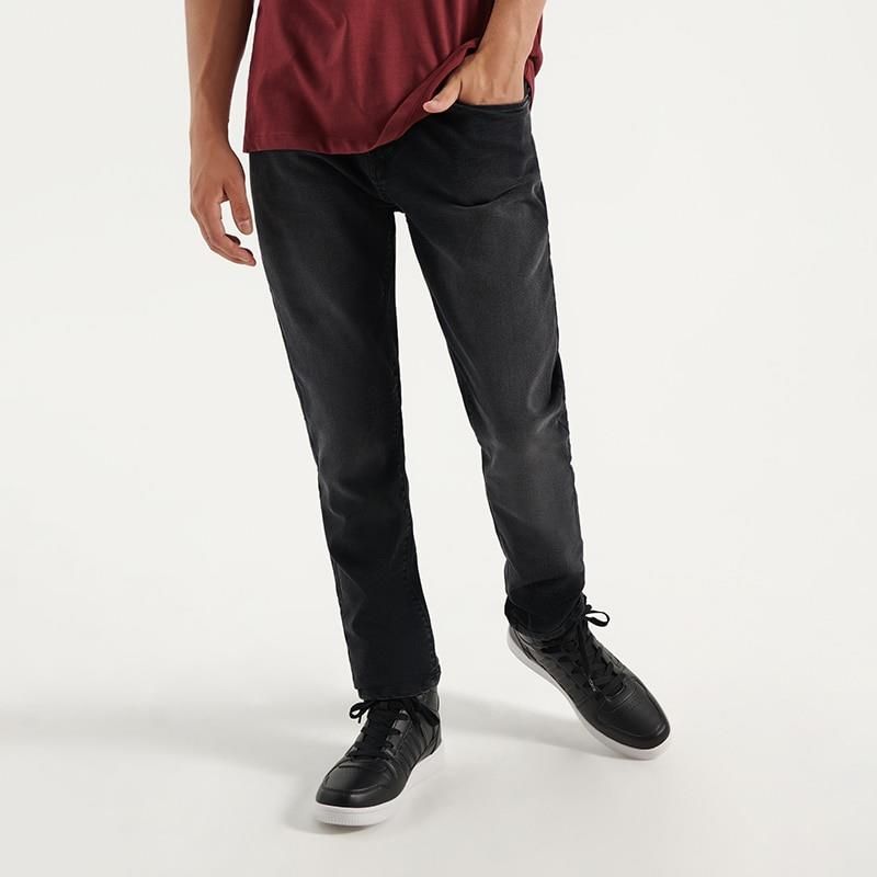 House - Jeansy slim fit z niskim stanem i efektem sprania szare ...