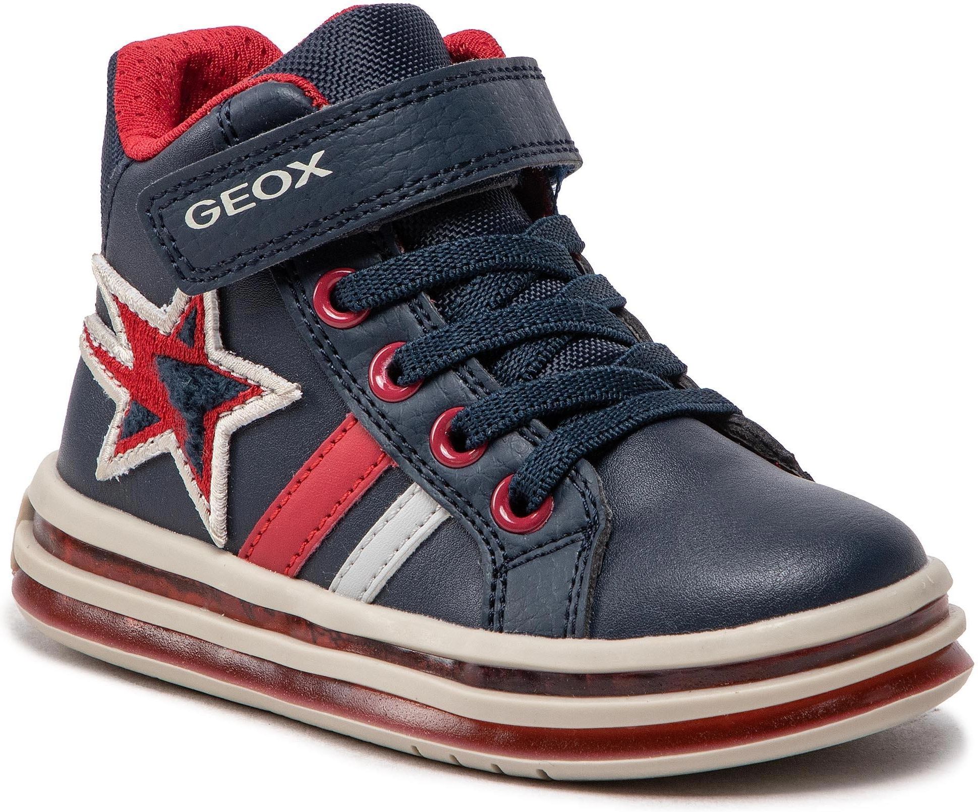Sneakersy GEOX - J Pawnee B. A J26FGB 054FU C0735 M Navy/Red - Ceny i opinie - Ceneo.pl