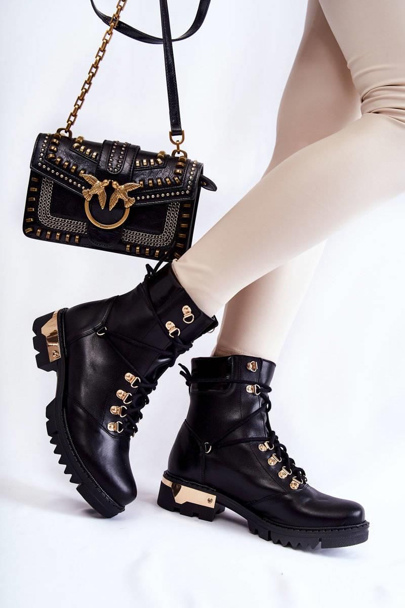 Botki Workery Lewski Shoes 3243 Czarne - Ceny i opinie - Ceneo.pl