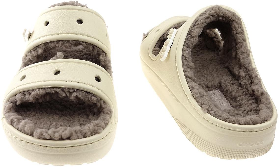 Klapki Crocs Classic Cozzzy Sandal 207446-2YC bone/mushroom - Ceny i ...