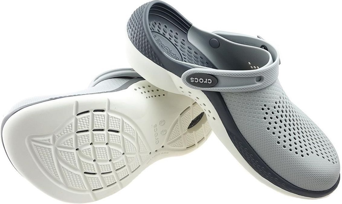Klapki Crocs Literide 360 Clog 206708-0DT light grey/slate grey - Ceny ...