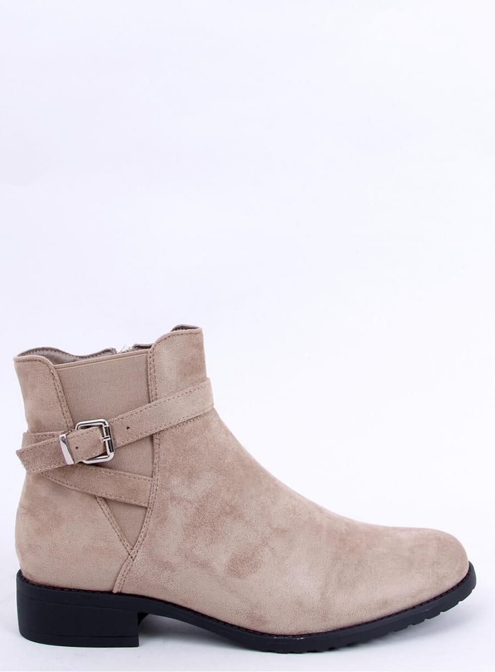 Botki damskie TOUREL KHAKI SUEDE - Ceny i opinie - Ceneo.pl