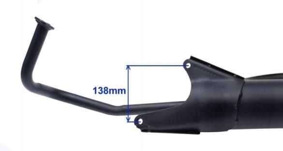 Części motocyklowe Wm Motor Tłumik Wydech Bez Katalizatora 4T Delfin ...