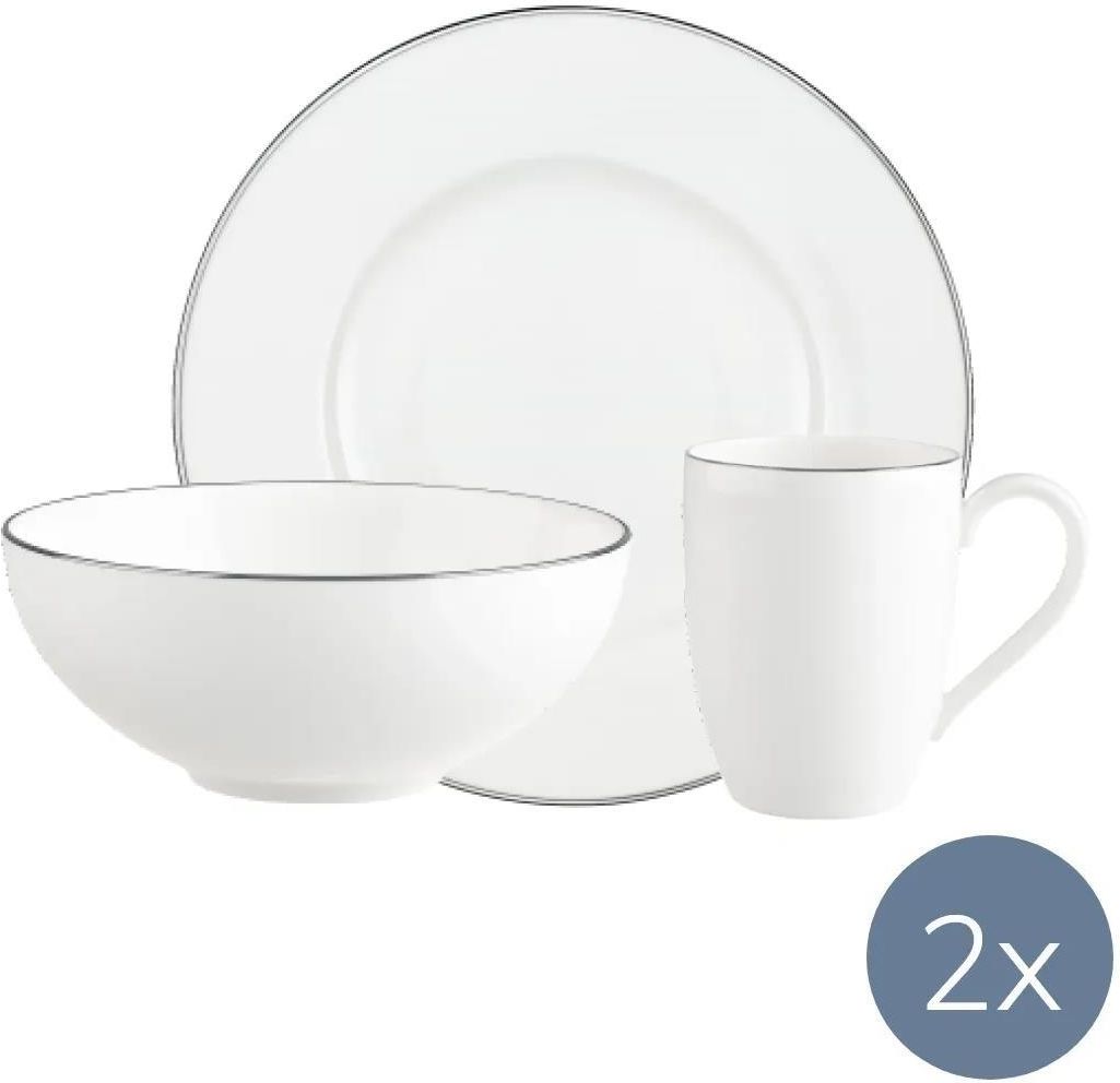 Villeroy & Boch Anmut Platinum Zestaw śniadaniowy dla 2 osób - Opinie i ...