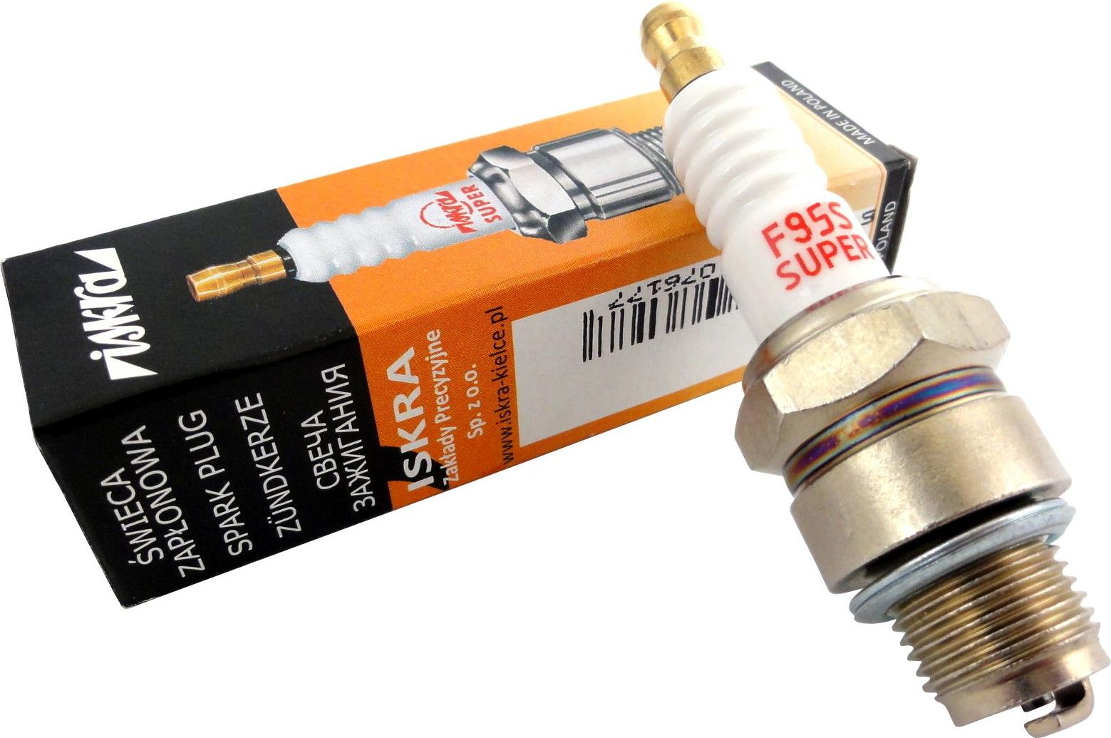 Części motocyklowe Iskra Świeca ZapłoF95 Wsk Mz Jawa Romet Ogar AA00045 ...