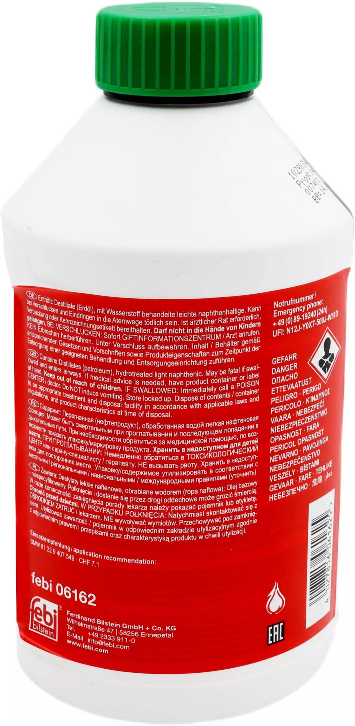 Febi Bilstein Płyn Do Wspomagania Mineralny Febi 06162 1L (6162 ...