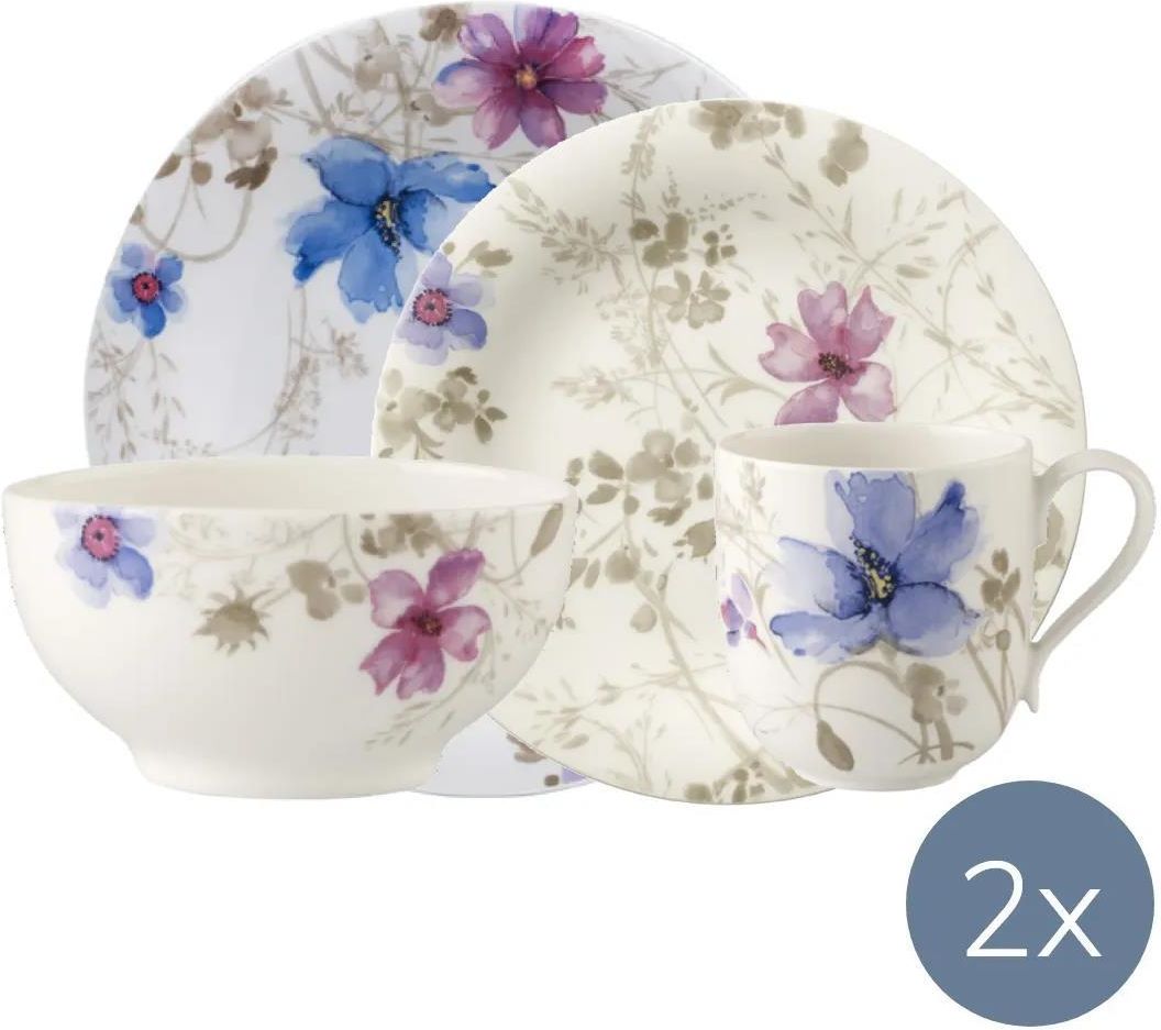 Villeroy & Boch Mariefleur Gris Zestaw startowy dla 2 osób - Opinie i ...